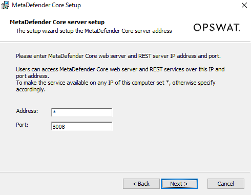 MetaDefender Coreのインストール :: MetaDefender Core ハンズオン