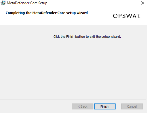 MetaDefender Coreのインストール :: MetaDefender Core / Kisok ハンズオン