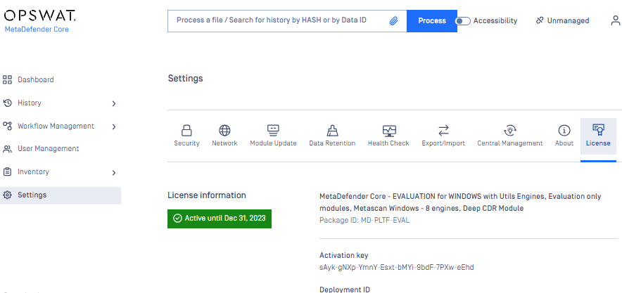 MetaDefender Coreの管理 :: MetaDefender Core ハンズオン