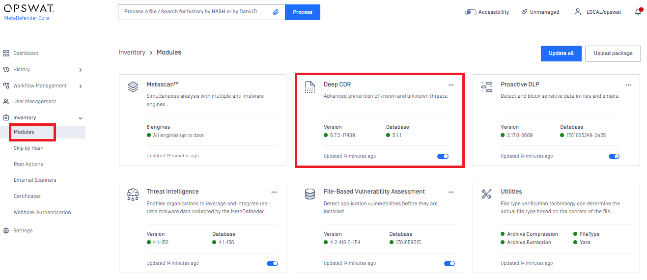 MetaDefender Coreの管理 :: MetaDefender Core ハンズオン