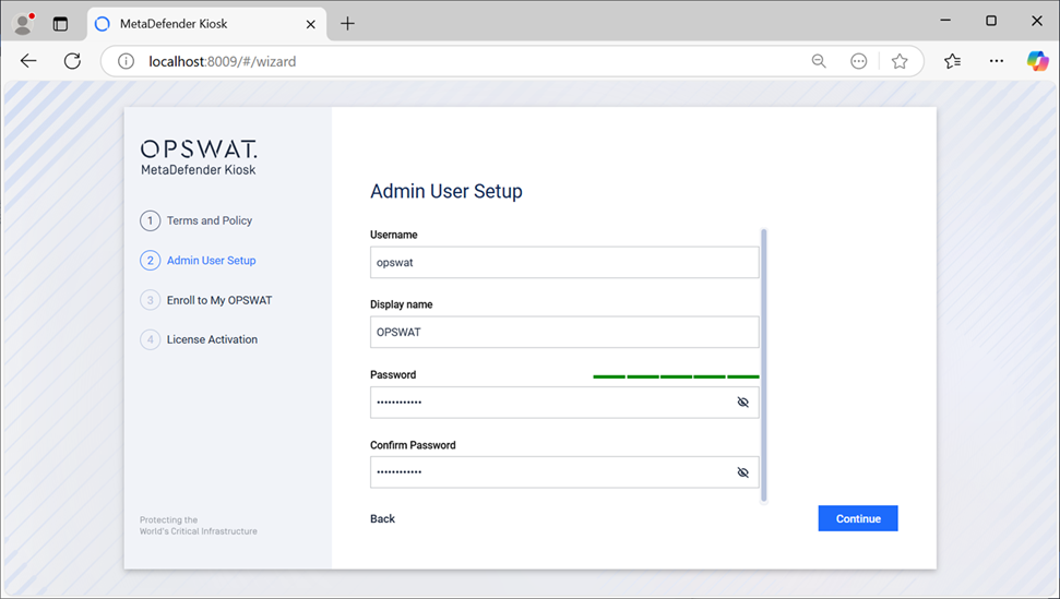 MetaDefender Kiosk の初期設定 :: MetaDefender Core / Kisok ハンズオン
